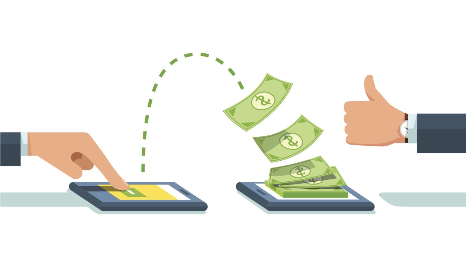 People Sending And Receiving Money Wirelessly – TopMark Funding